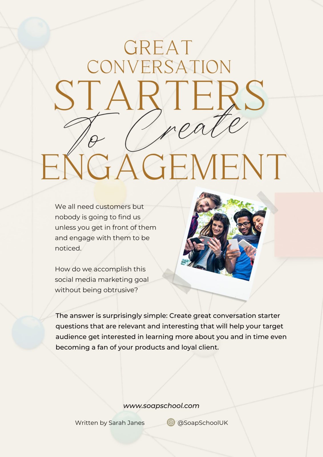 25 conversation starters to create engagement | soapschool.com